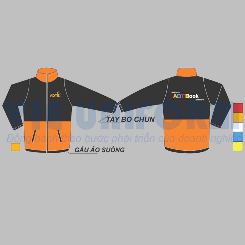 Đồng phục áo gió ADT Book | Đồng phục áo gió đẹp